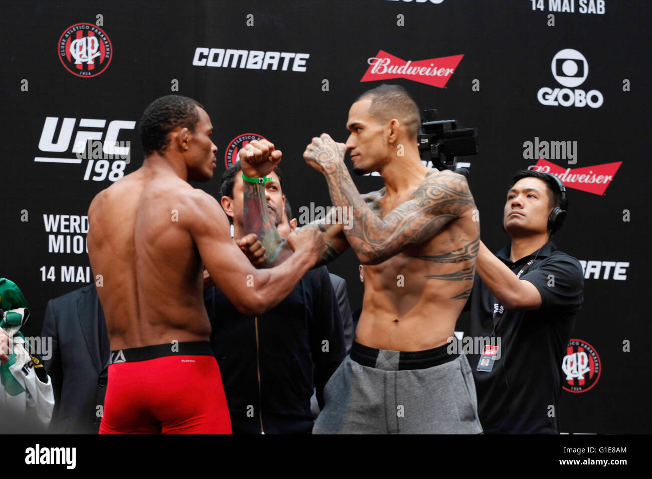 Curitiba, Brazil. 13th May, 2016. UFC 198 IN CURITIBA - poses for ...