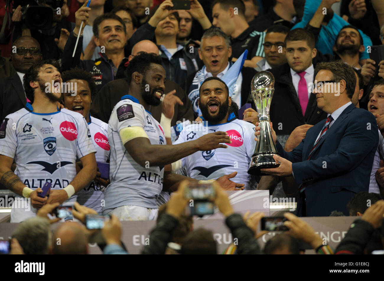 Grand Stade de Lyon, Lyon, France. 13th May, 2016. European Challenge ...
