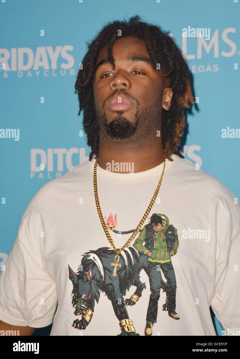 Las Vegas, Nevada, USA. 13th May, 2016. Hip hop artist Iamsu! arrives ...