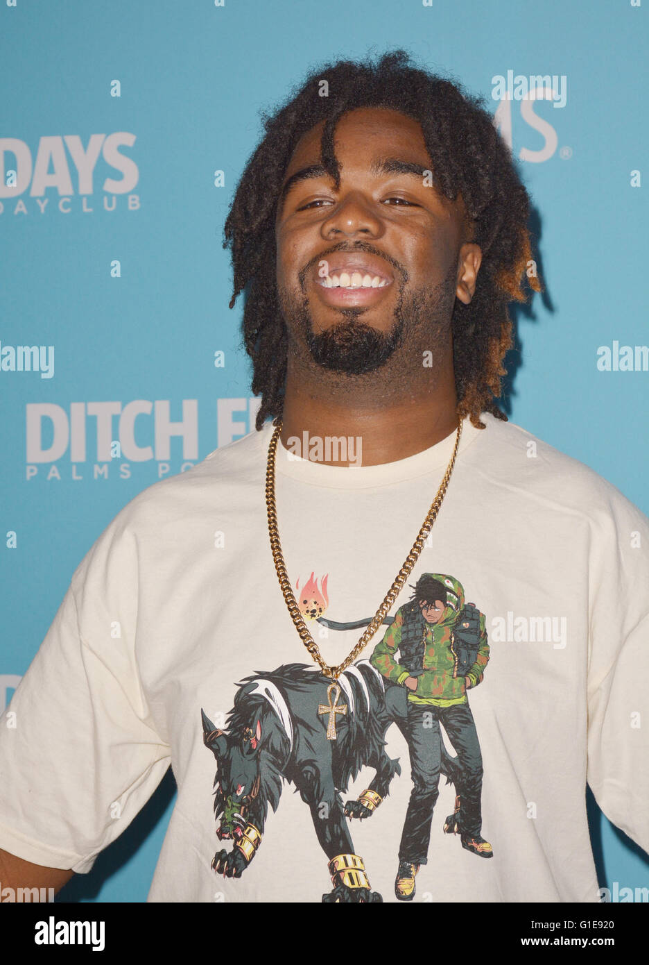 Las Vegas, Nevada, USA. 13th May, 2016. Hip hop artist Iamsu! arrives ...