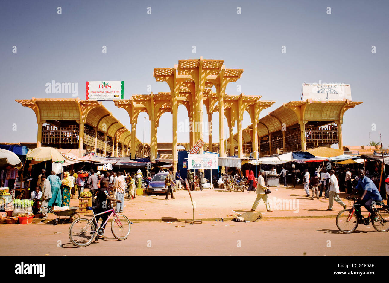 Niamey, Sahel, Niger. 1st Feb, 2011. File Image - Facade of the Grande ...