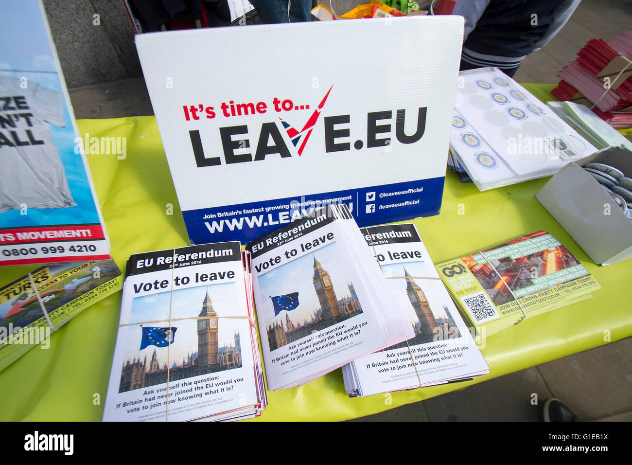Wimbledon London,UK. 14th May 2016. Vote Leave and Grassroots ...