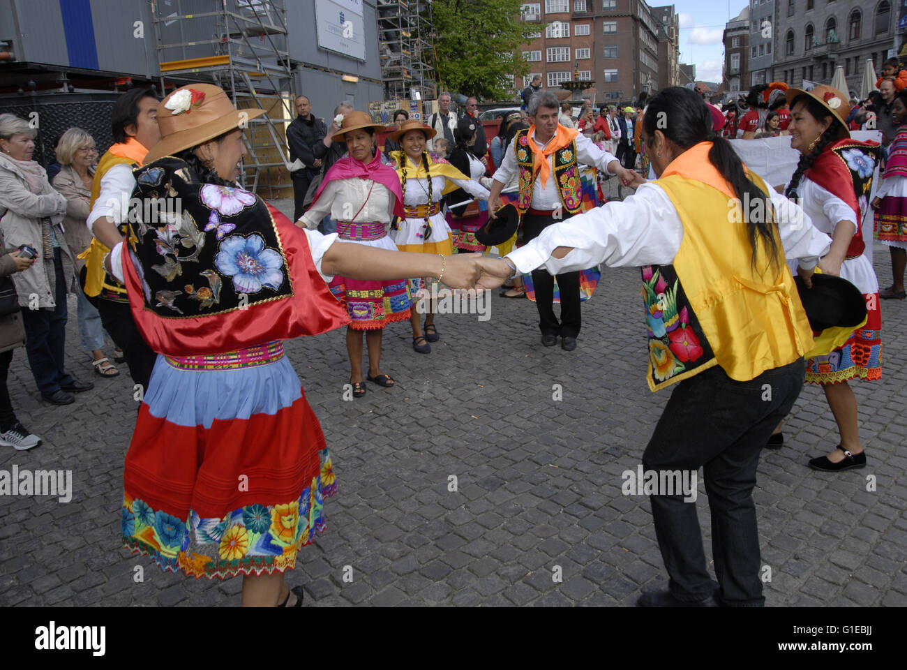 Copenhagen, Denmark. 14th May, 2016. Various dance groups participate ...
