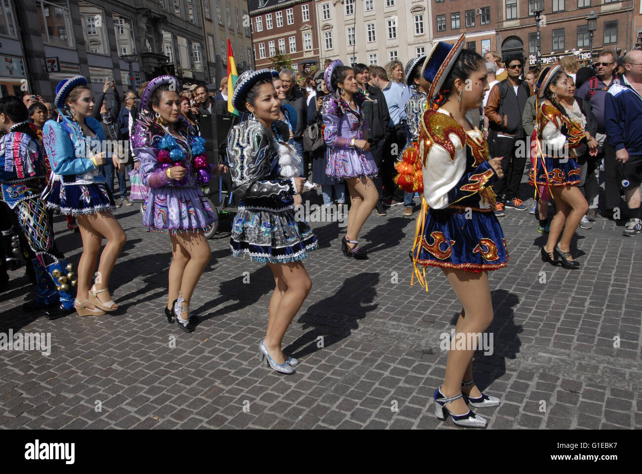 Copenhagen, Denmark. 14th May, 2016. Various dance groups participate ...