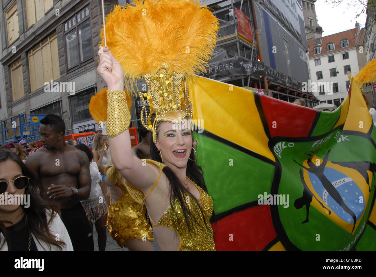 Copenhagen, Denmark. 14th May, 2016. Various dance groups participate ...