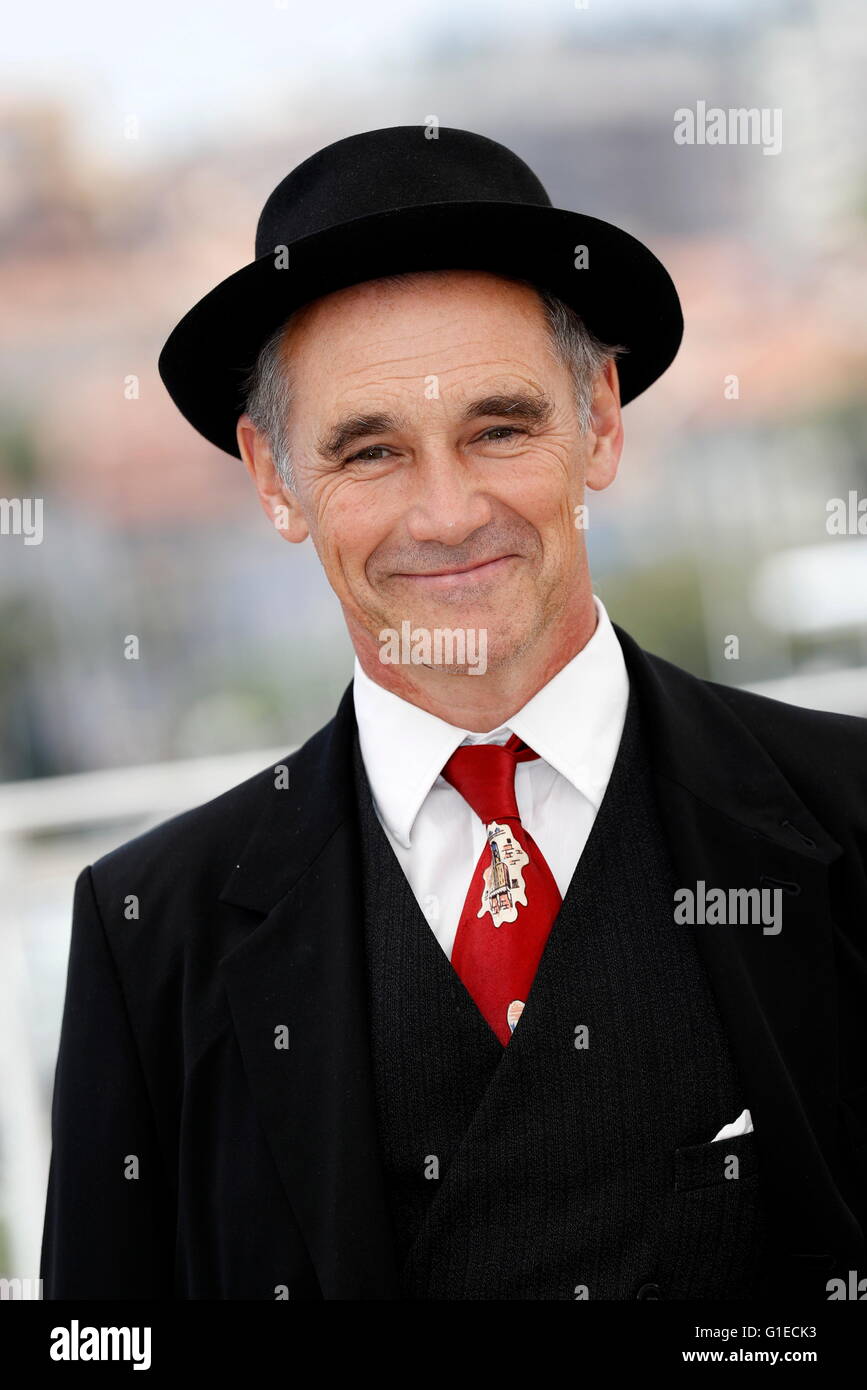 Cannes, France. 14th May, 2016. Actor Mark Rylance attends the ...