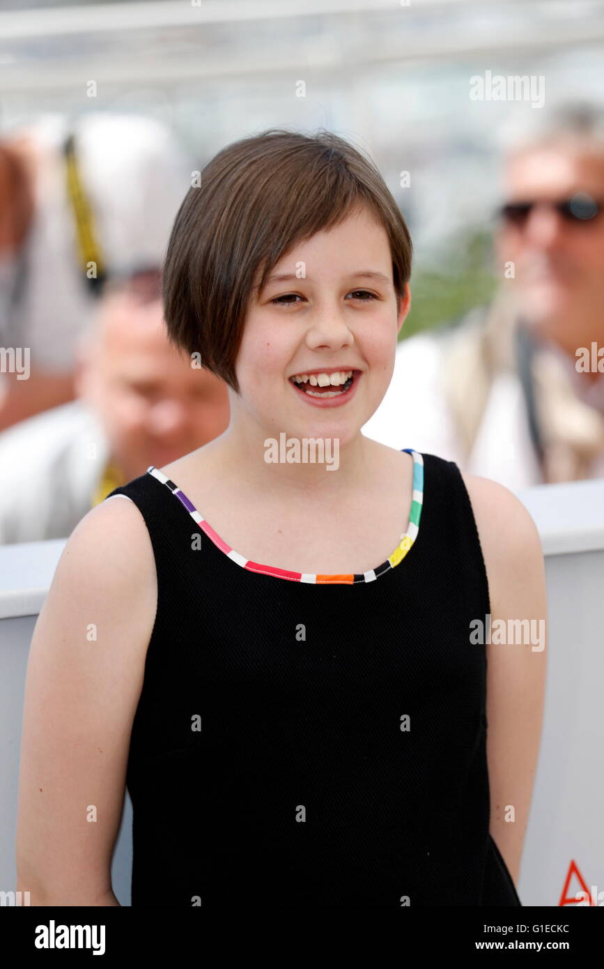 Cannes, France. 14th May, 2016. Actress Ruby Barnhill attends the ...