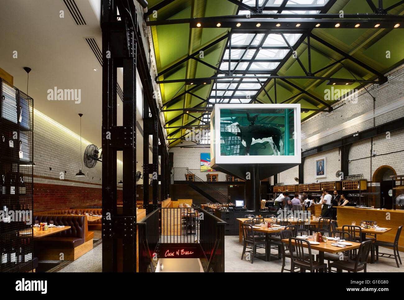 The Tramshed Restaurant in Shoreditch for Mark Hix. Sculpture by Damian ...