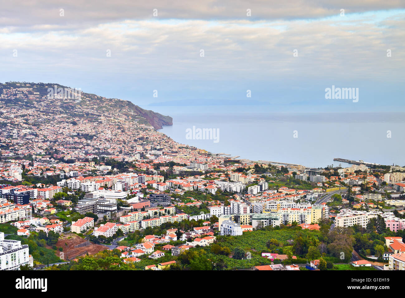 View of Funchal in the spring, Madeira, Portugal Stock Photo - Alamy