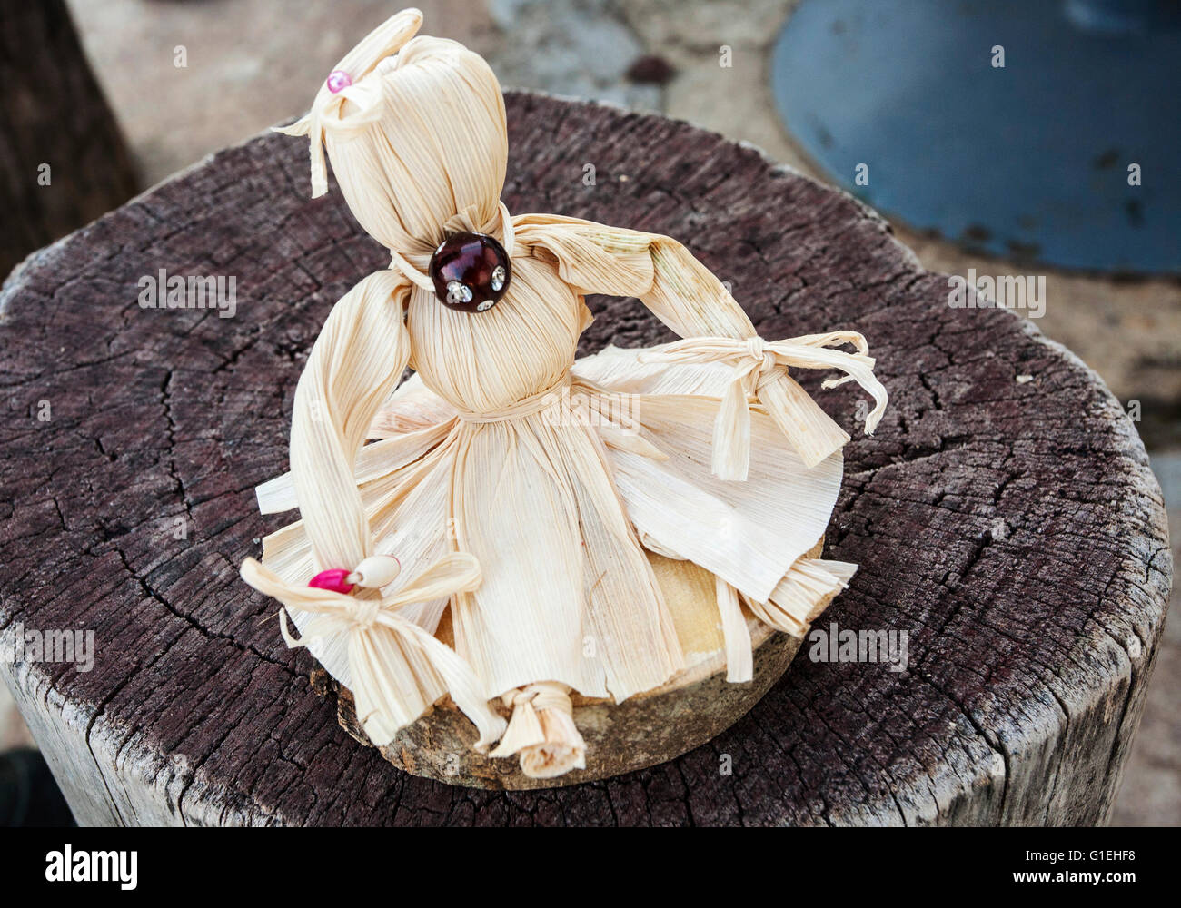 Yellow corn leaves doll Stock Photo - Alamy