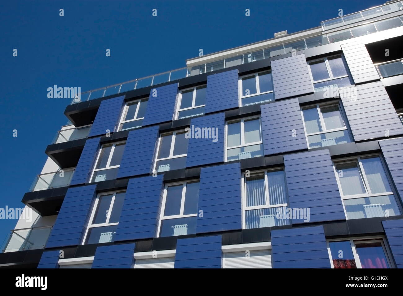 Apartment building, modern architecture, modern neighborhood, apartment ...