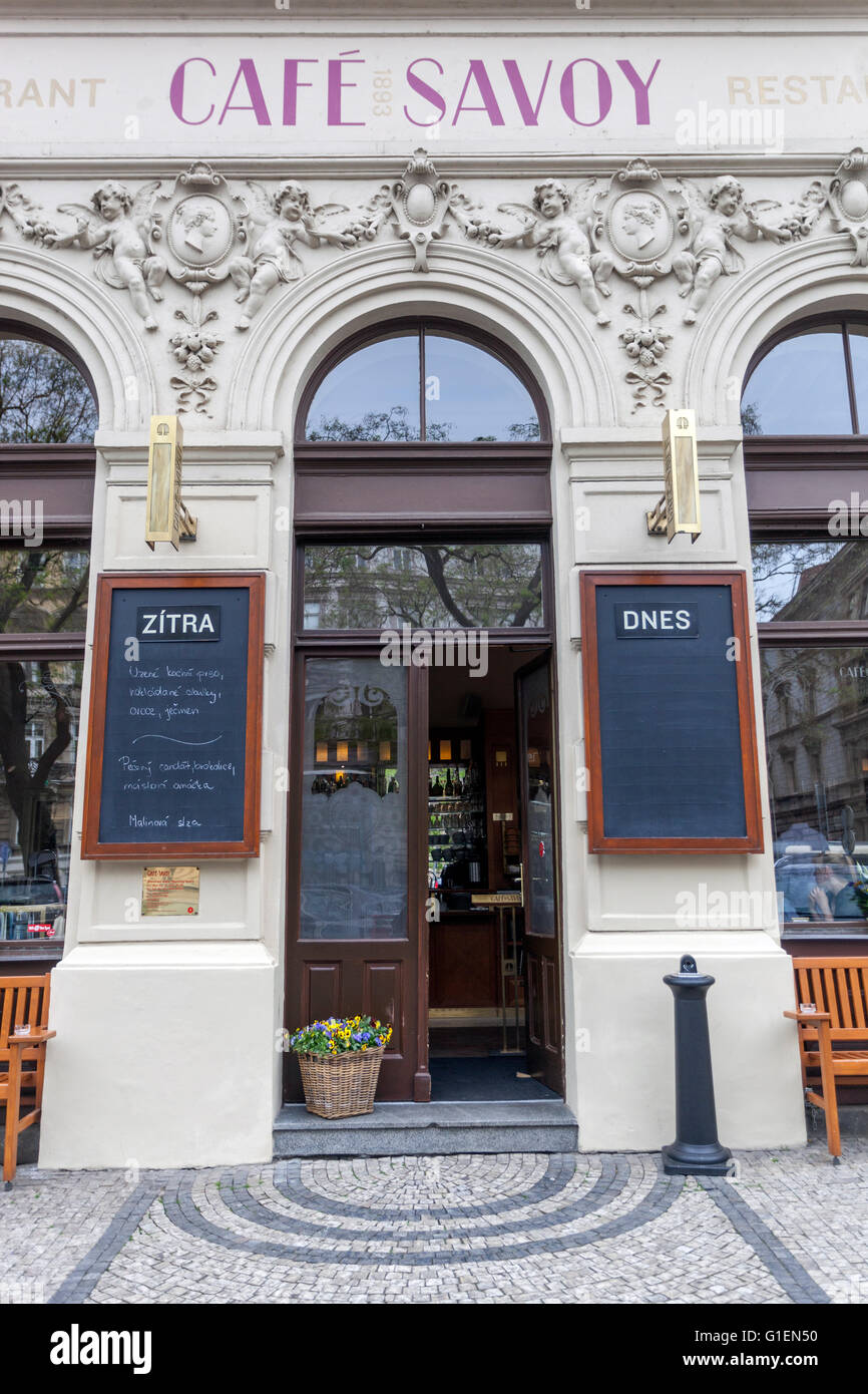 Savoy cafe prague hi-res stock photography and images - Alamy