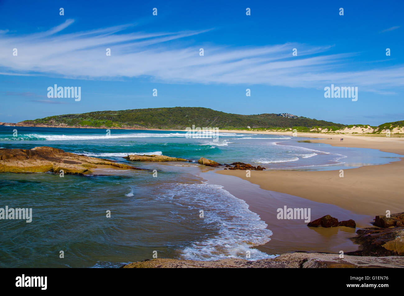 One Mile Beach Stock Photo - Alamy