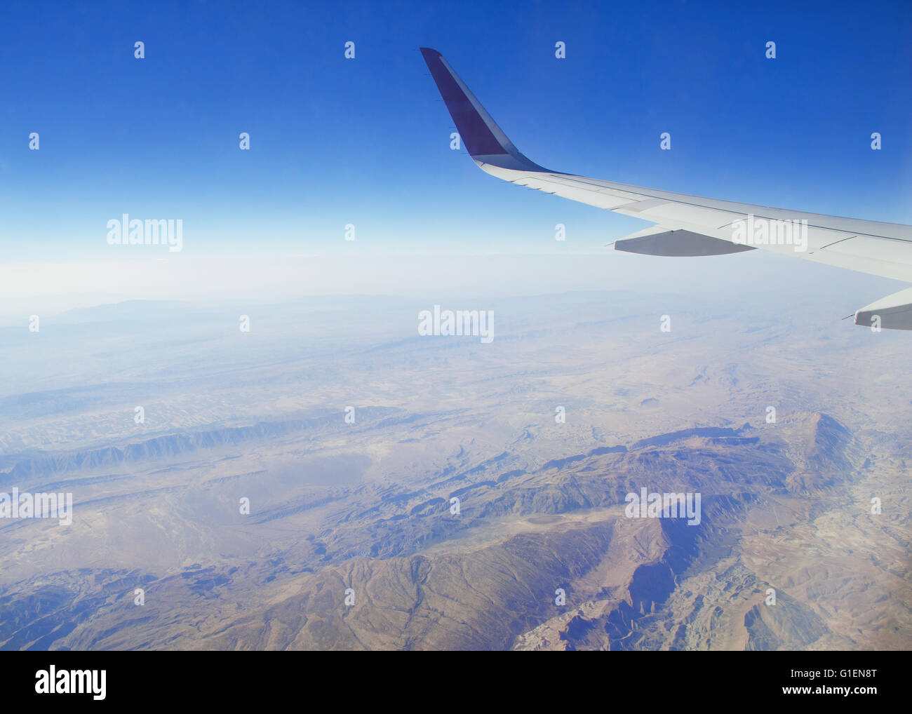 Airplane window view of earth hi-res stock photography and images - Alamy