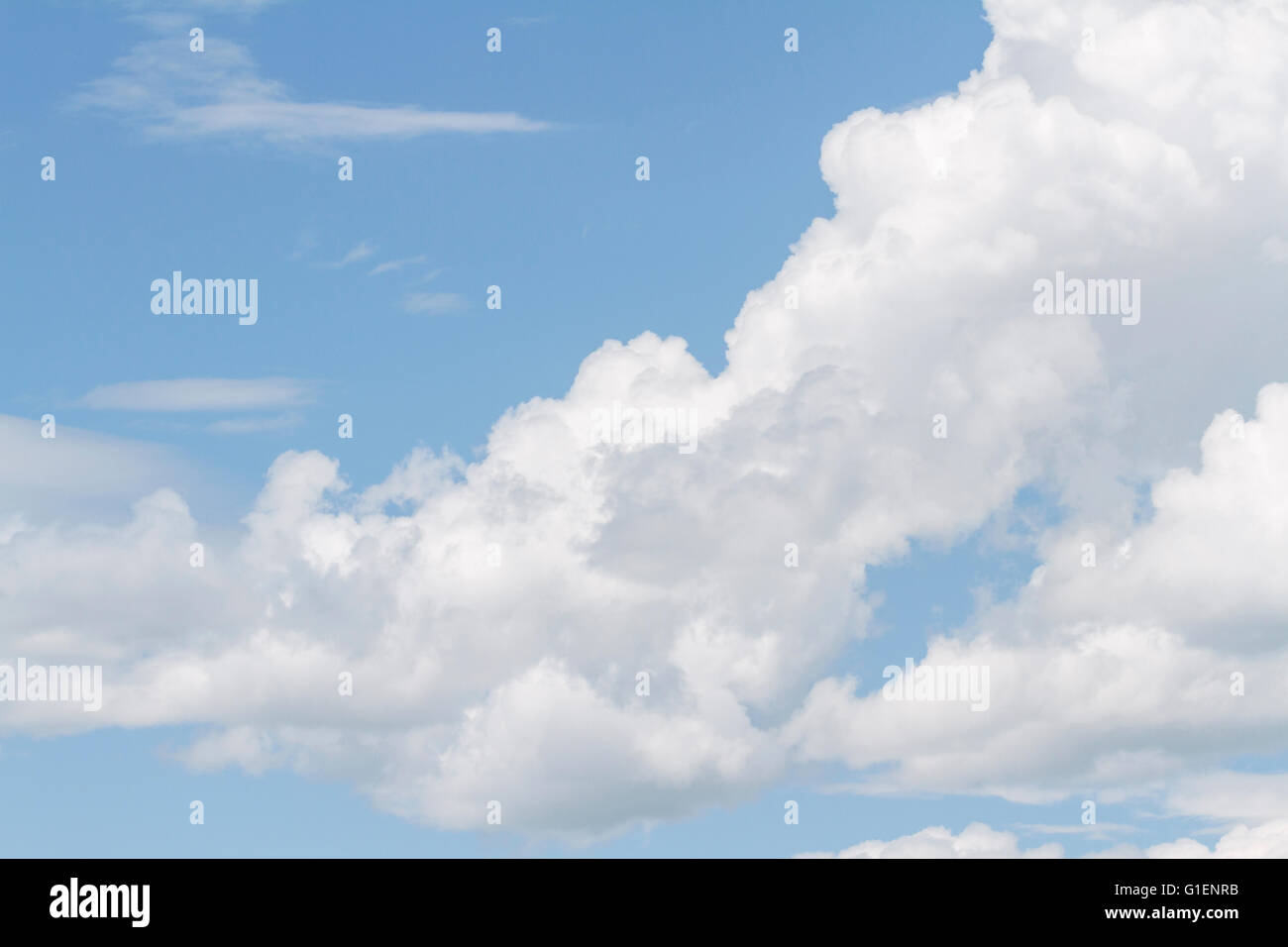 Beautiful White Cloud in the Perfect Blue Sky Stock Photo - Alamy