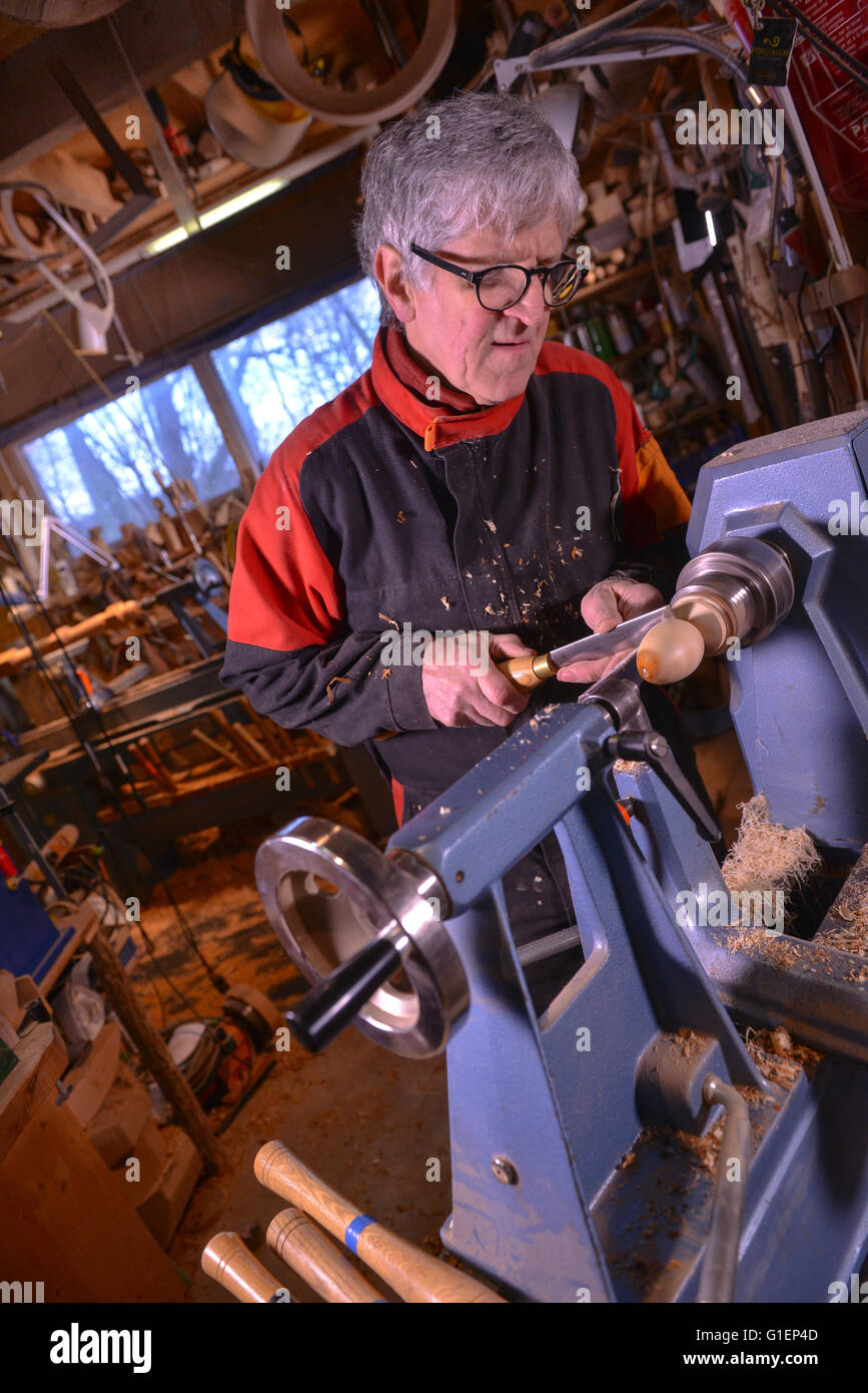 Wood turners work hi-res stock photography and images - Alamy