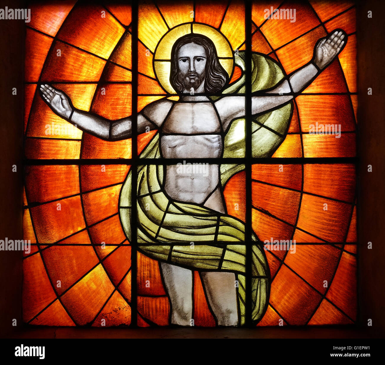 Simple Jesus Stained Glass