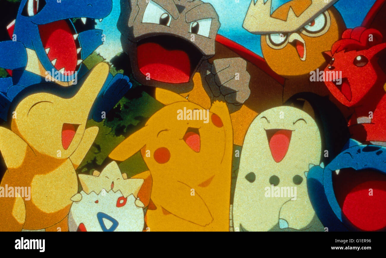 Pokemon, Animeserie, Japan 1998, Charakter: Pikachu (Mitte Stock Photo ...