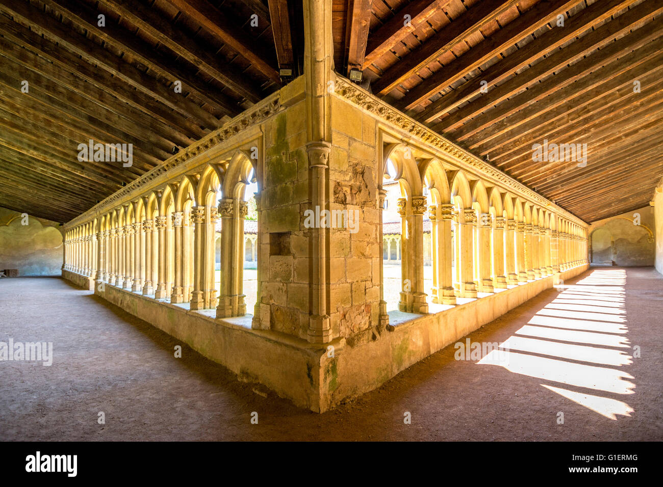 Cloister of convent of the Cordeliers. Charlieu. Brionnais. Loire ...