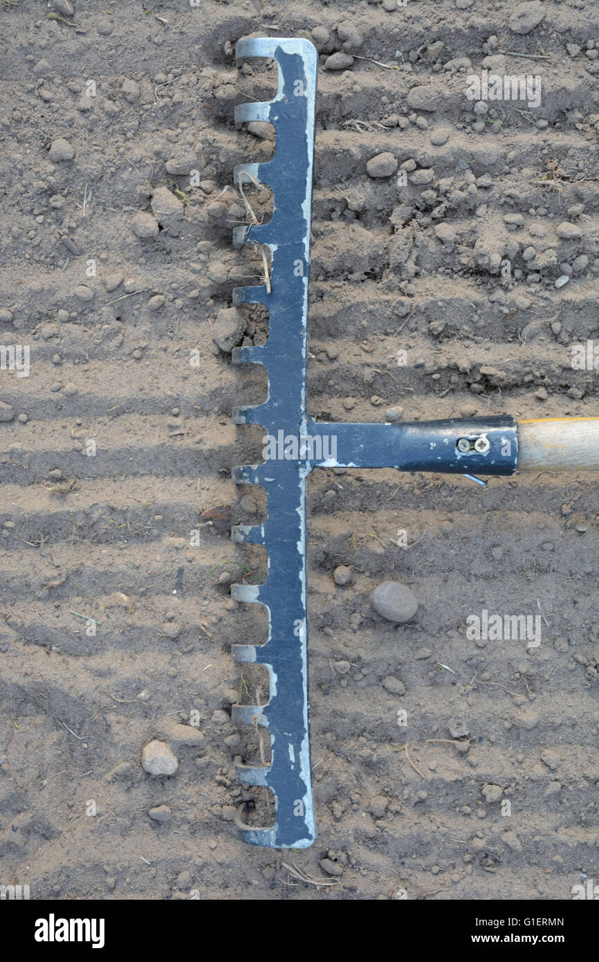 Rake soil hi-res stock photography and images - Alamy