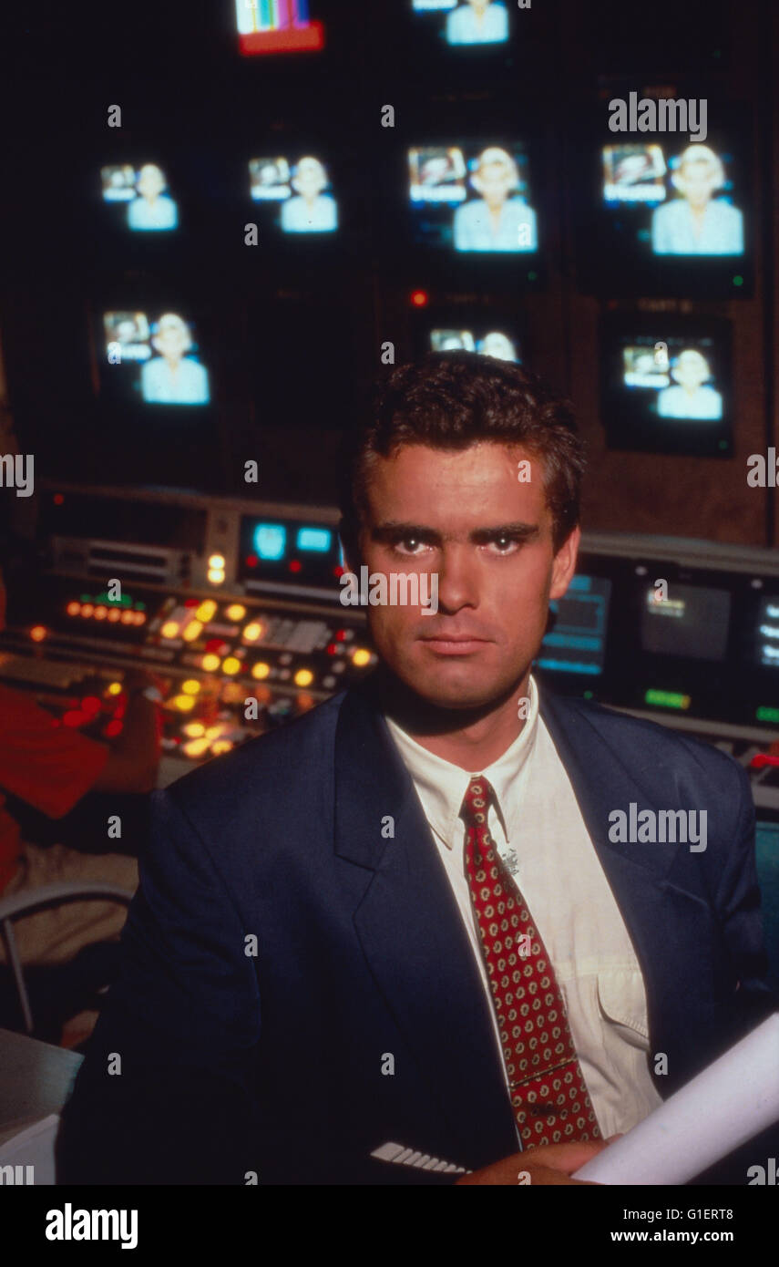 Jens Uwe Röke. Moderator beim Privatsender Pro7, Deutschland 1990er ...