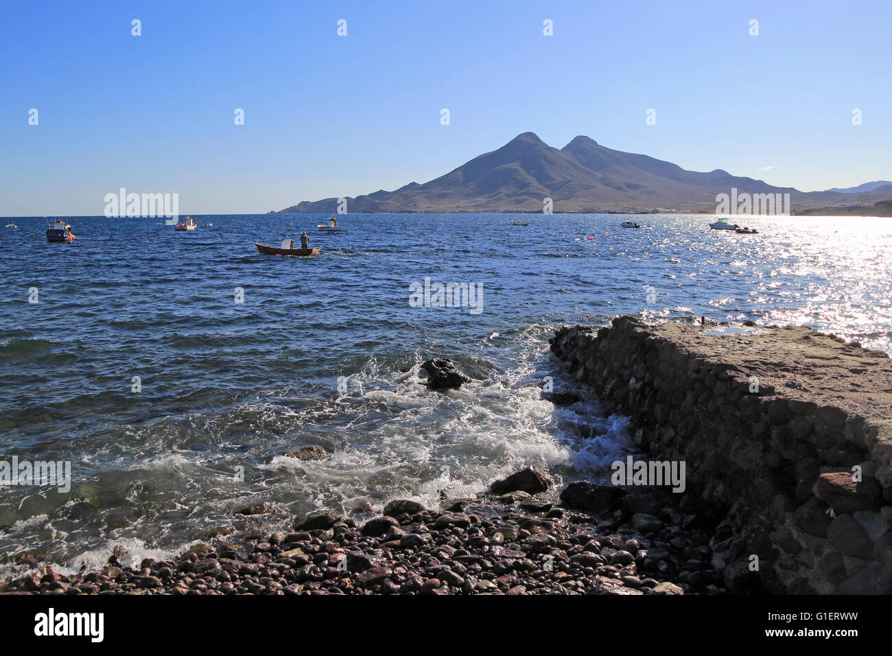 Volcanoes of the mediterranean sea hi-res stock photography and images ...