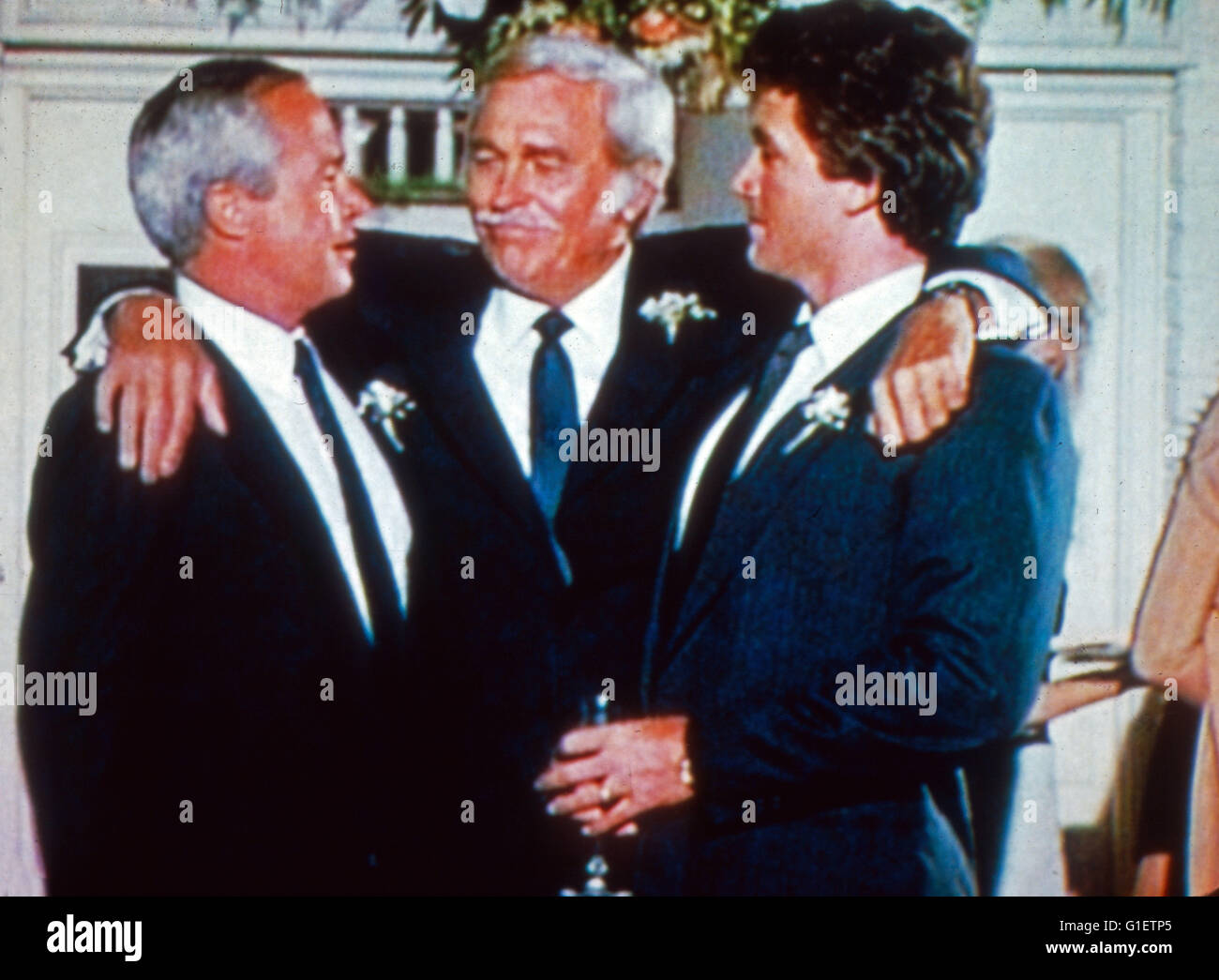 Dallas, Fernsehserie, USA 1978 - 1991, Darsteller: (v. l.): Steve ...
