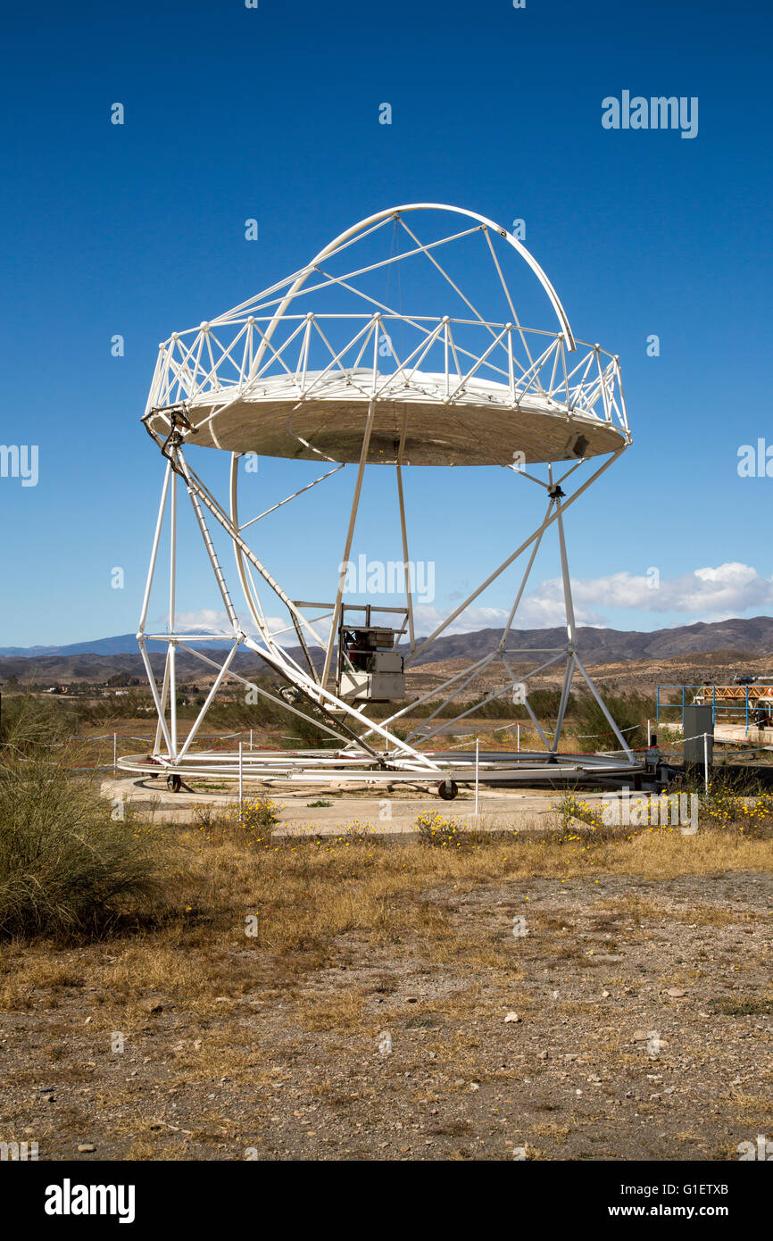 Parabolic disc at the solar energy scientific research centre, Tabernas ...