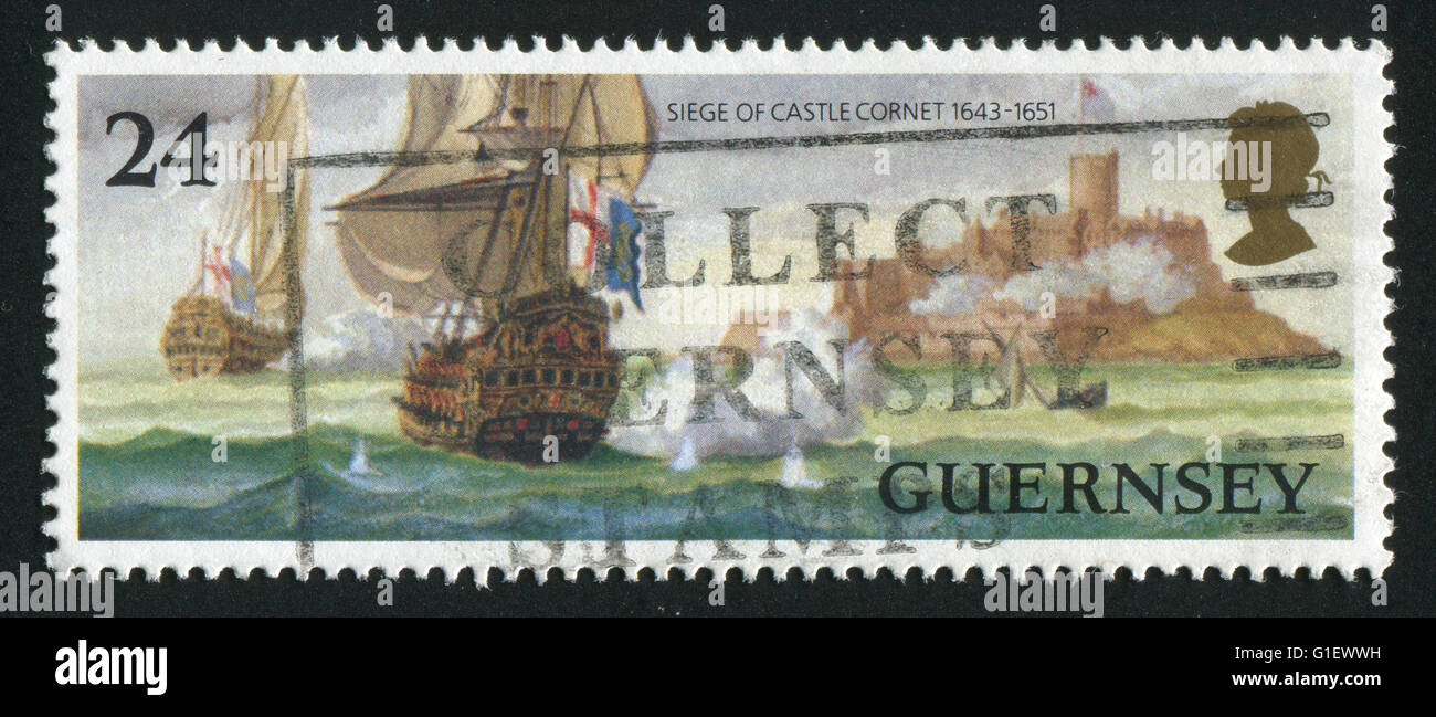 GREAT BRITAIN - CIRCA 1985: The ancient military ship, circa 1985 Stock ...