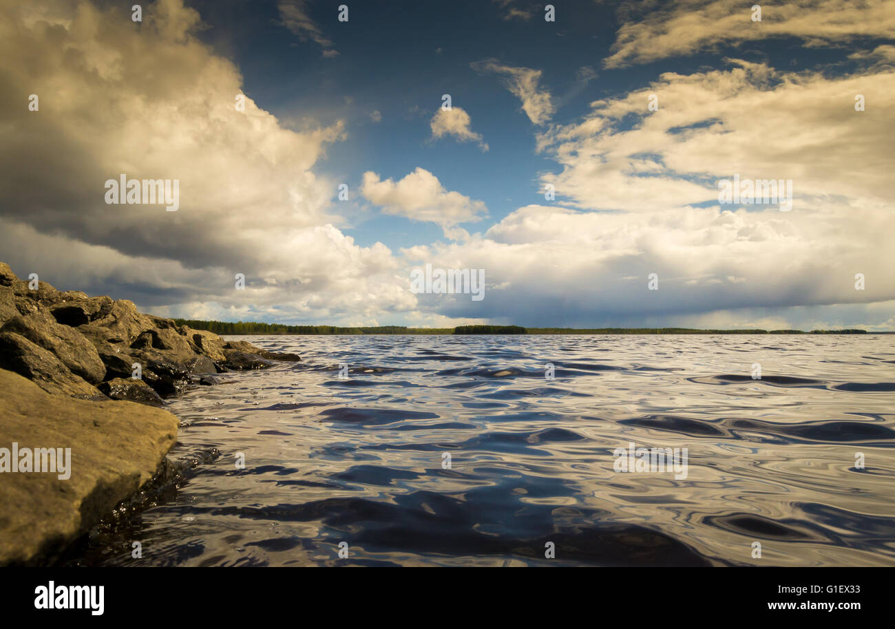 Rain clouds above reservoir hi-res stock photography and images - Alamy