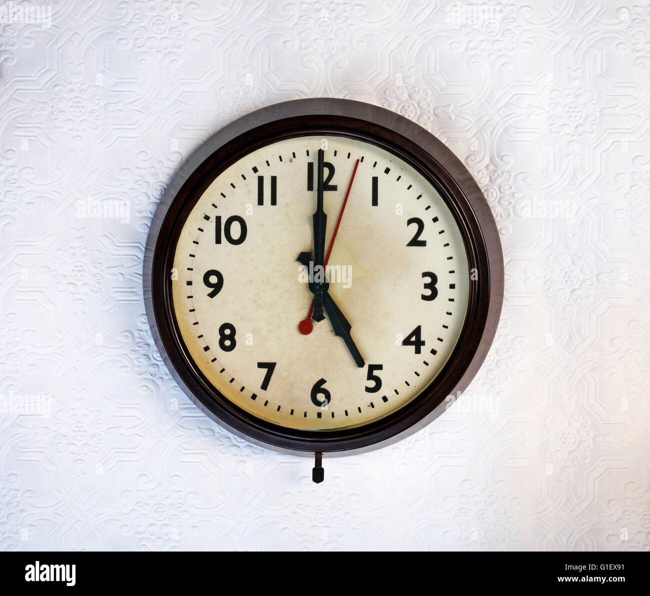 Bakelite vintage wall clock Stock Photo - Alamy