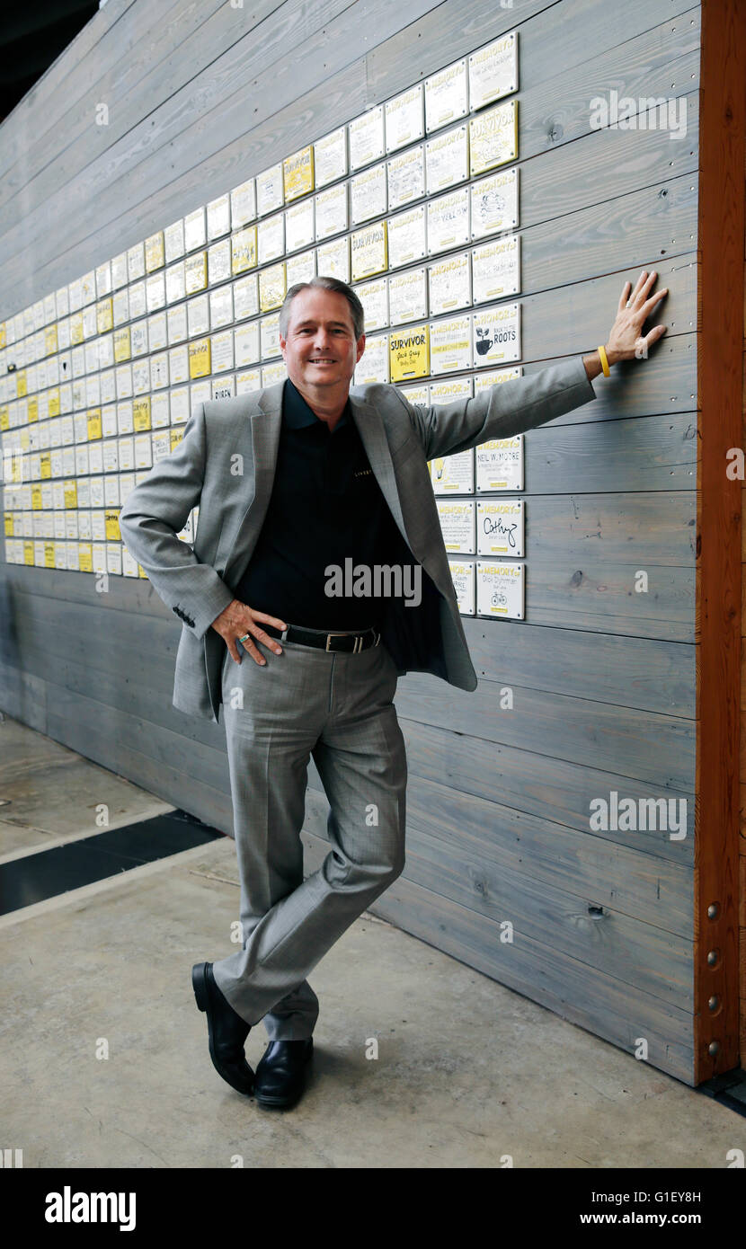 Greg Lee, president of the LIVESTRONG Foundation in Austin, Texas Stock ...