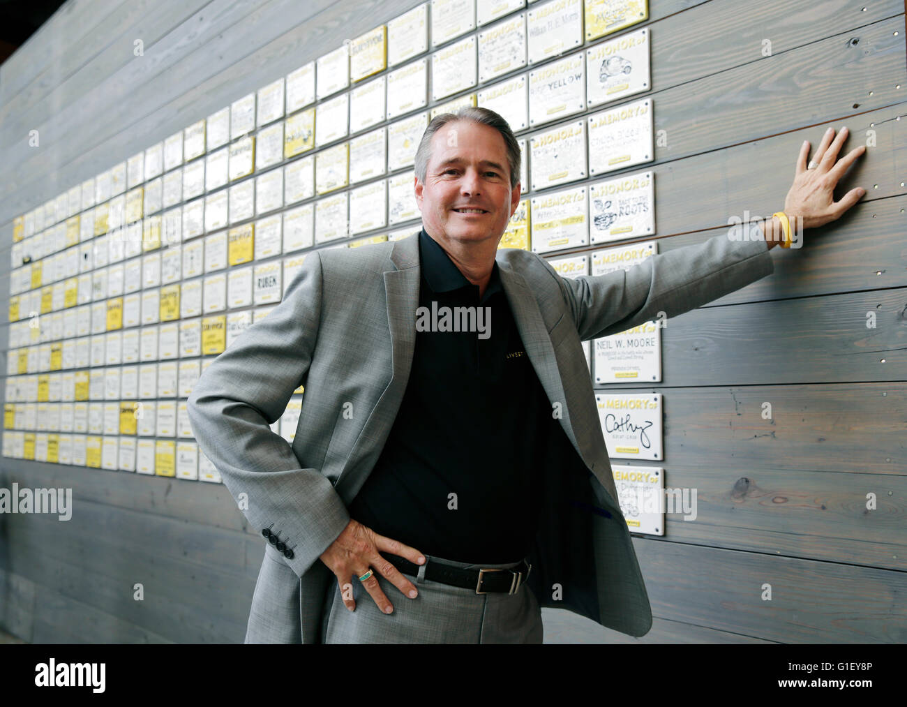 Greg Lee, president of the LIVESTRONG Foundation in Austin, Texas Stock ...
