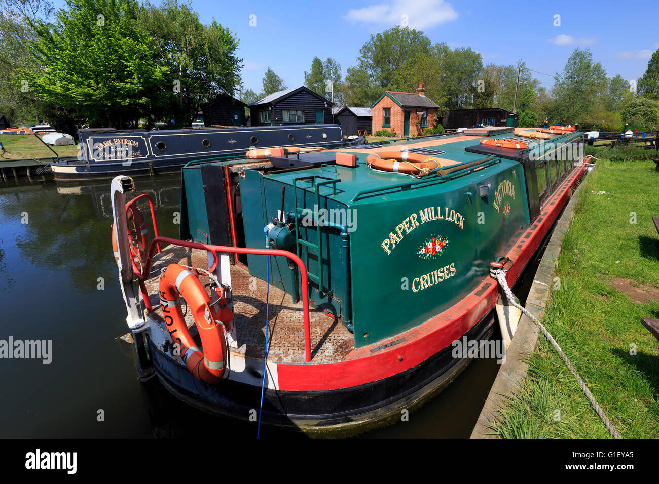 Papermill lock is a popular and beautiful tourist location, in mid ...
