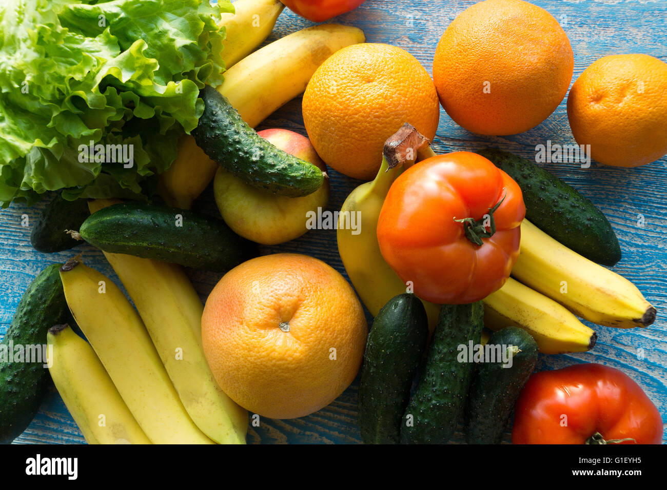 The photo shows the fruits and vegetables Stock Photo - Alamy