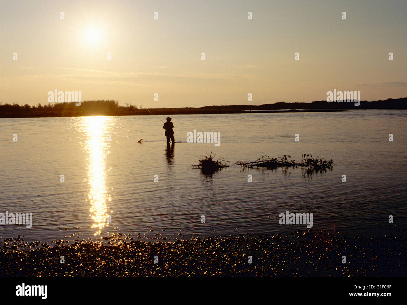 AMERICAN ADVENTURE TRAVELER FISHING FOR GREYLING; SIBERIA; CHUKCHI ...