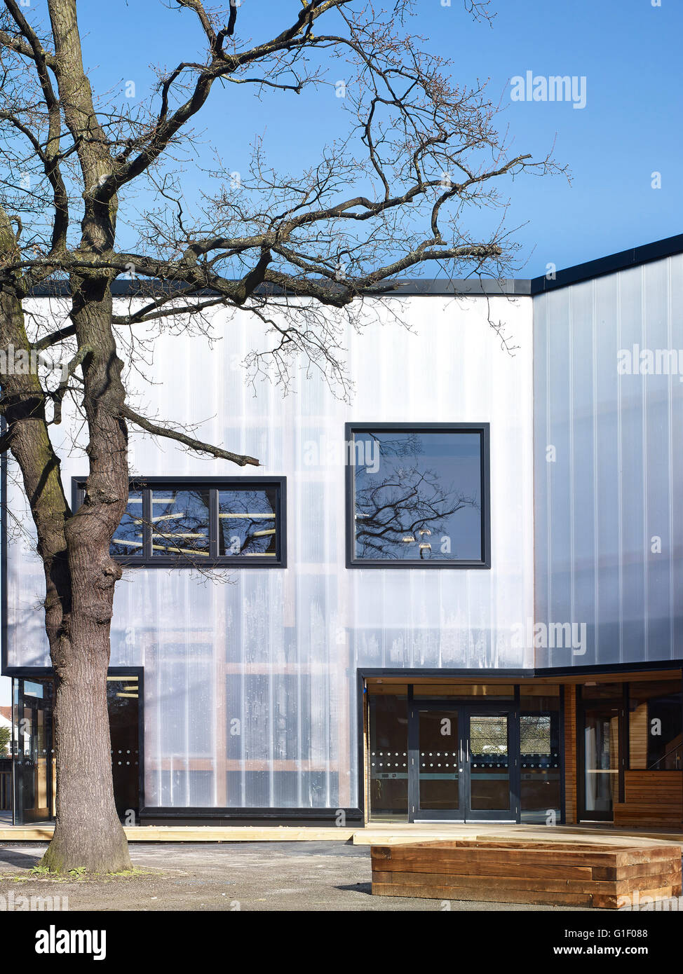 Exterior. Graveney School, Sixth Form Block, London, United Kingdom ...