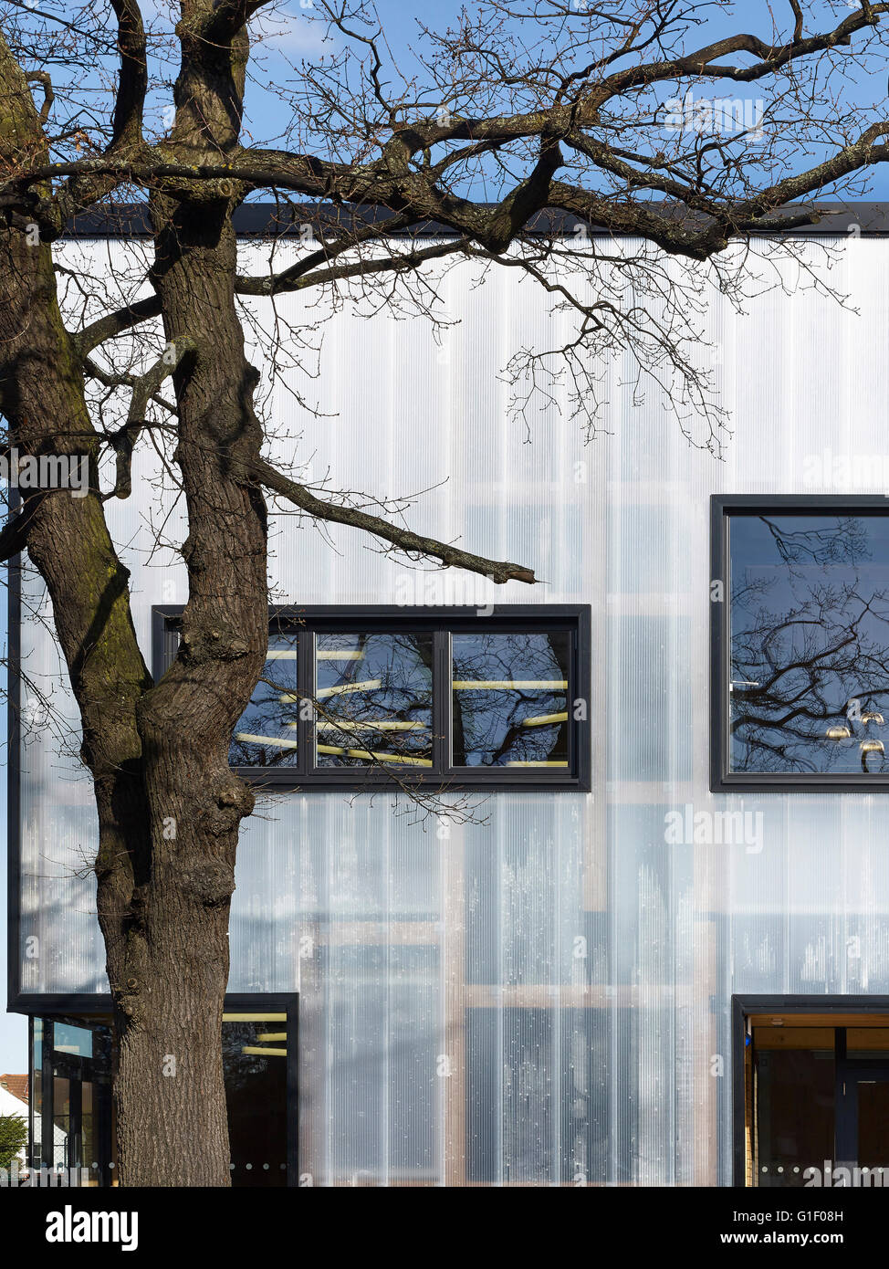 Exterior. Graveney School, Sixth Form Block, London, United Kingdom ...