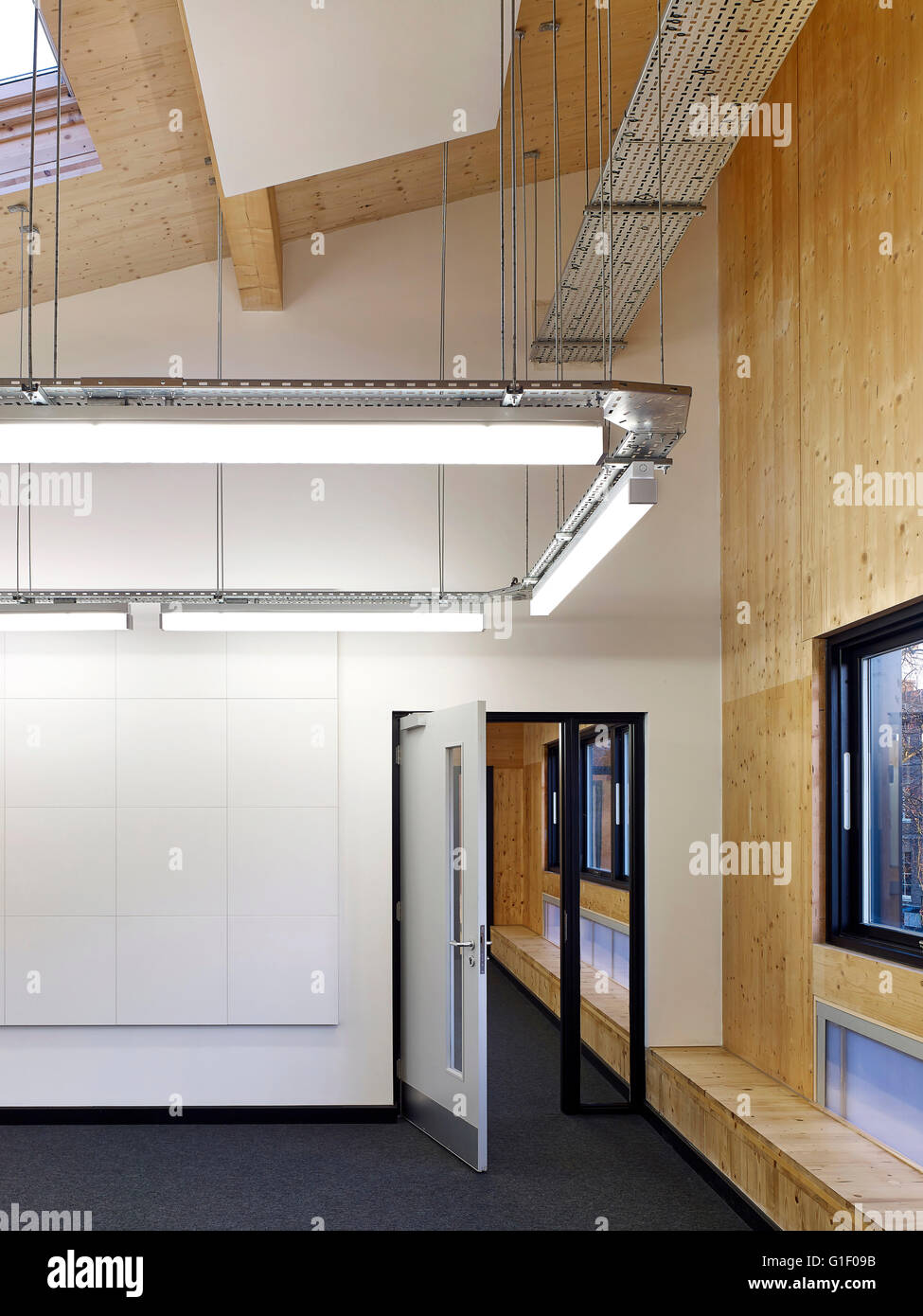 Classroom interior. Graveney School, Sixth Form Block, London, United ...