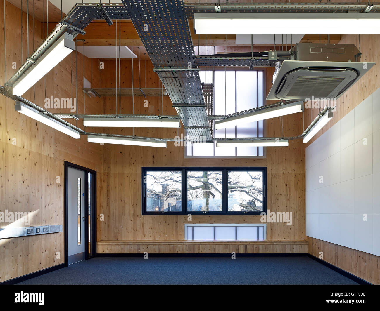 Classroom interior. Graveney School, Sixth Form Block, London, United ...
