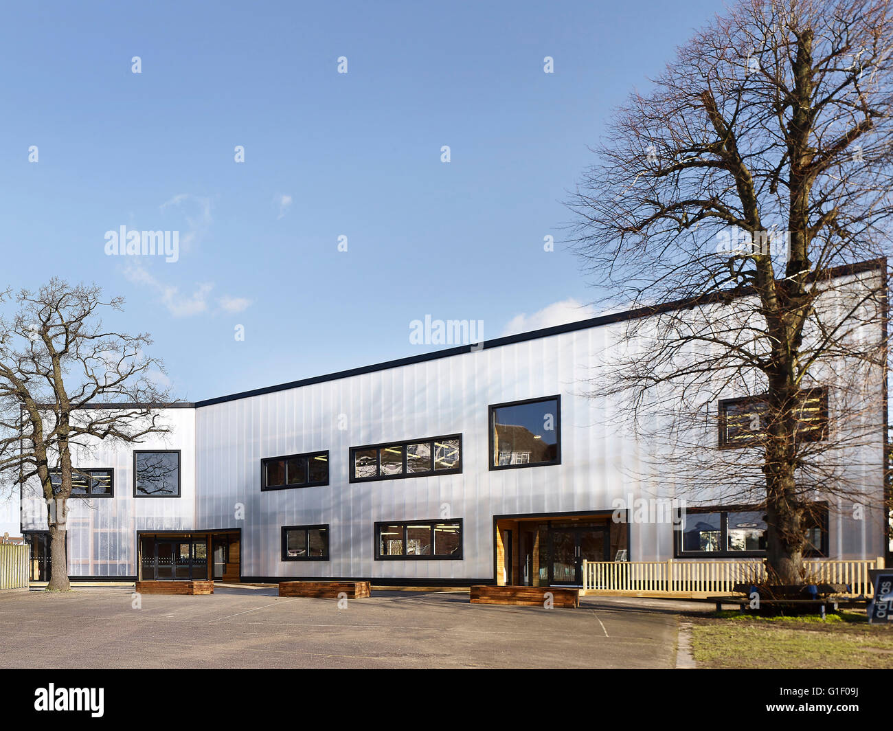 Exterior. Graveney School, Sixth Form Block, London, United Kingdom ...