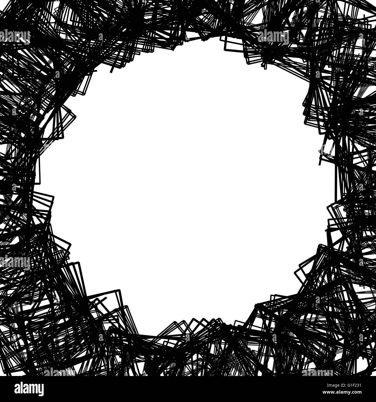 Random scattered shapes. Can be used as a frame or background for your ...