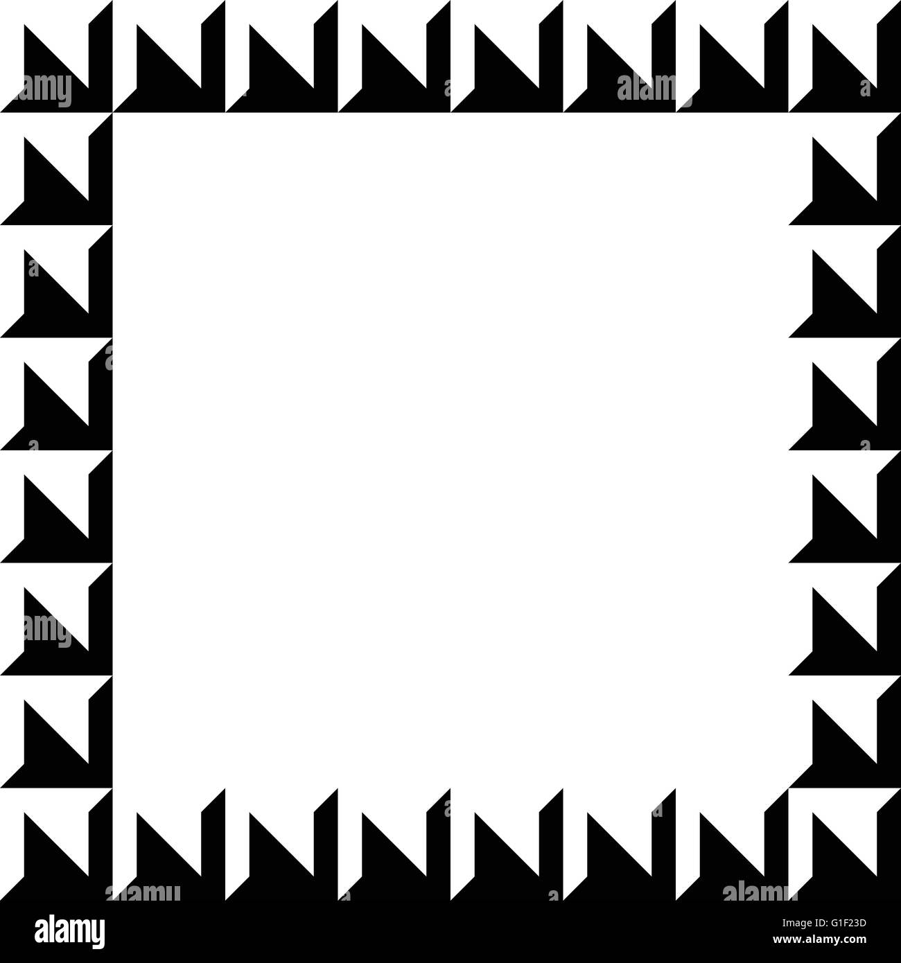 Geometric picture, photo frame in squarish format. Mosaic of geometric ...