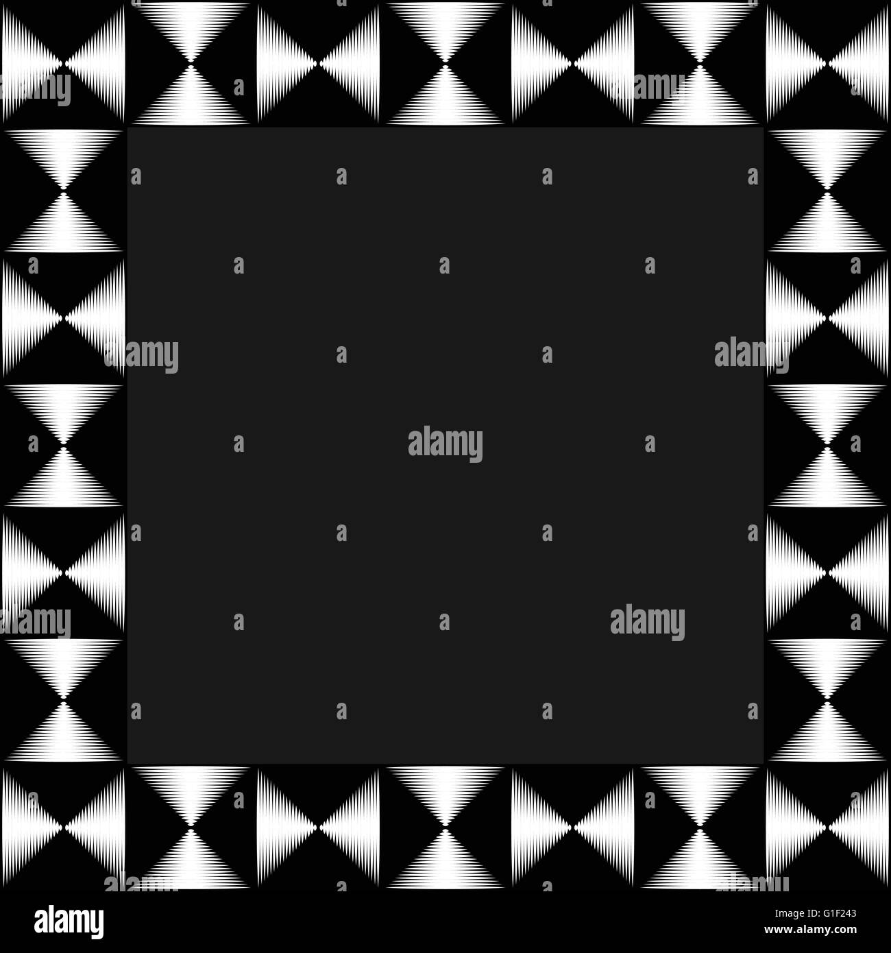 Square format photo, picture frame with mosaic of lines. Artistic ...