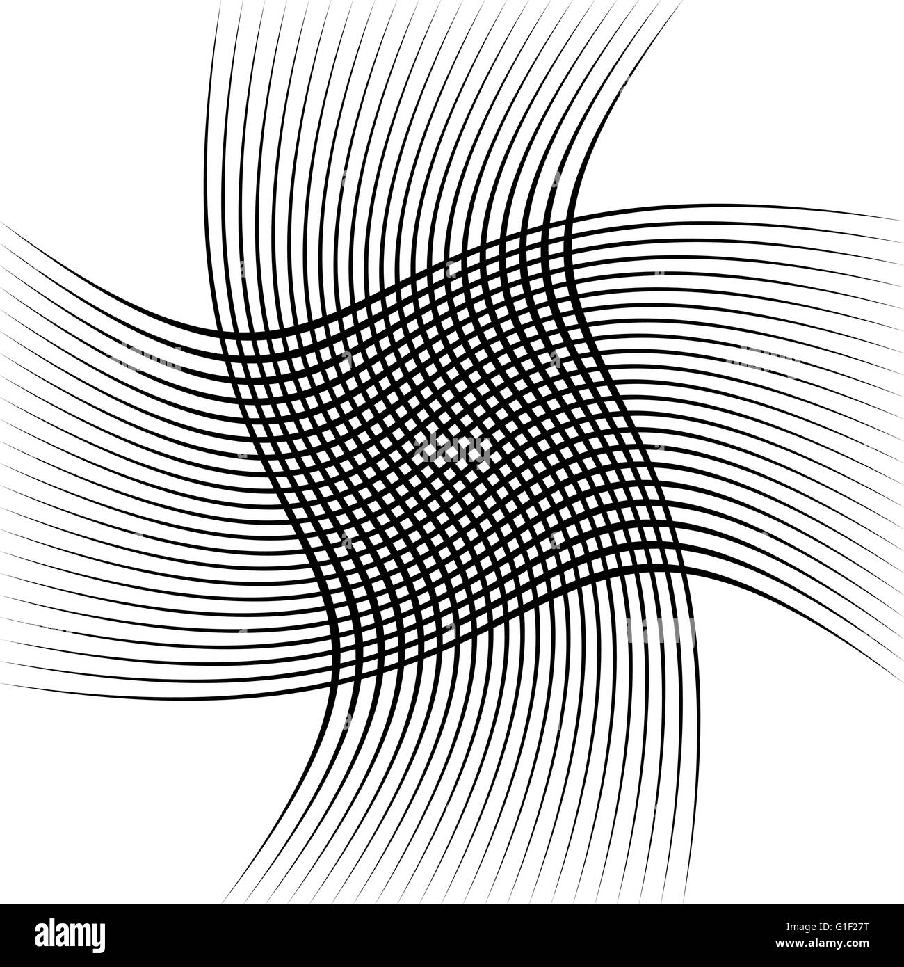 Abstract intersecting lines, grid mesh pattern element isolated on white Stock Vector Image ...