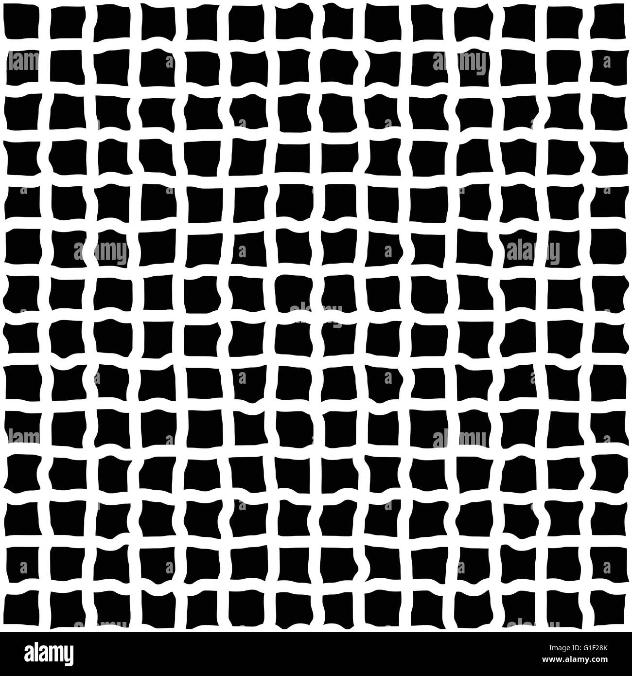 Irregular grid, mesh of hand drawn lines. Repeatable pattern. abstract ...