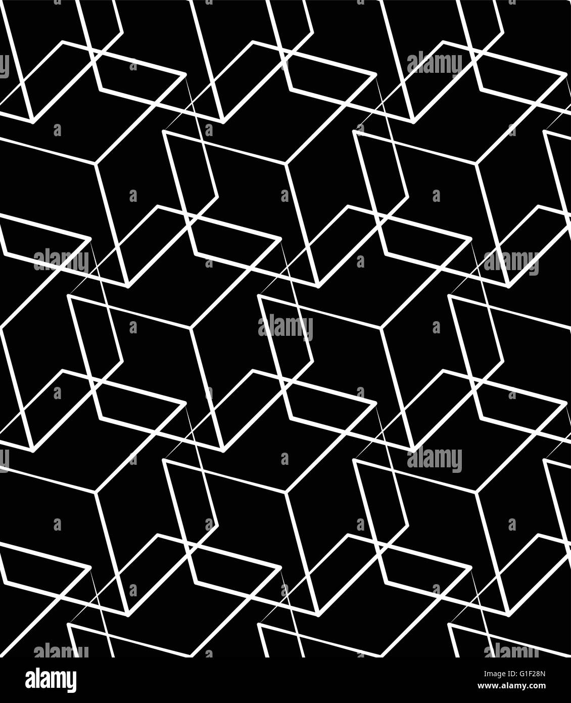 Grid Mesh Seamless Monochrome Pattern Intersecting Lines Stock Vector