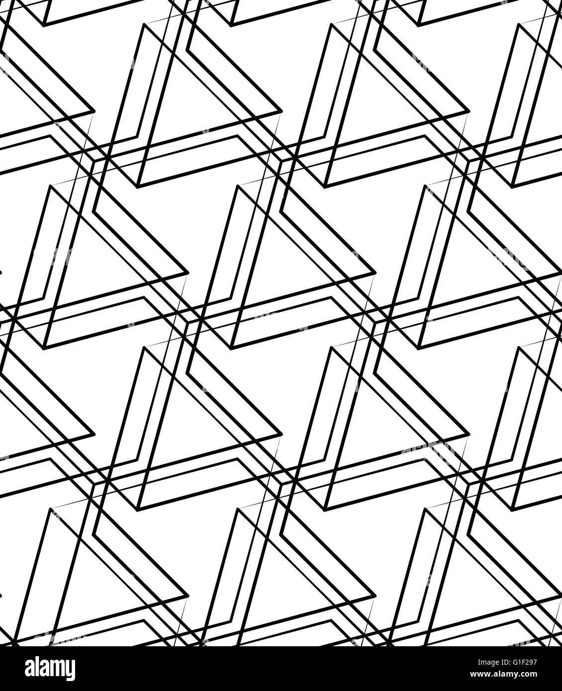 Grid Mesh Seamless Monochrome Pattern Intersecting Lines Stock Vector