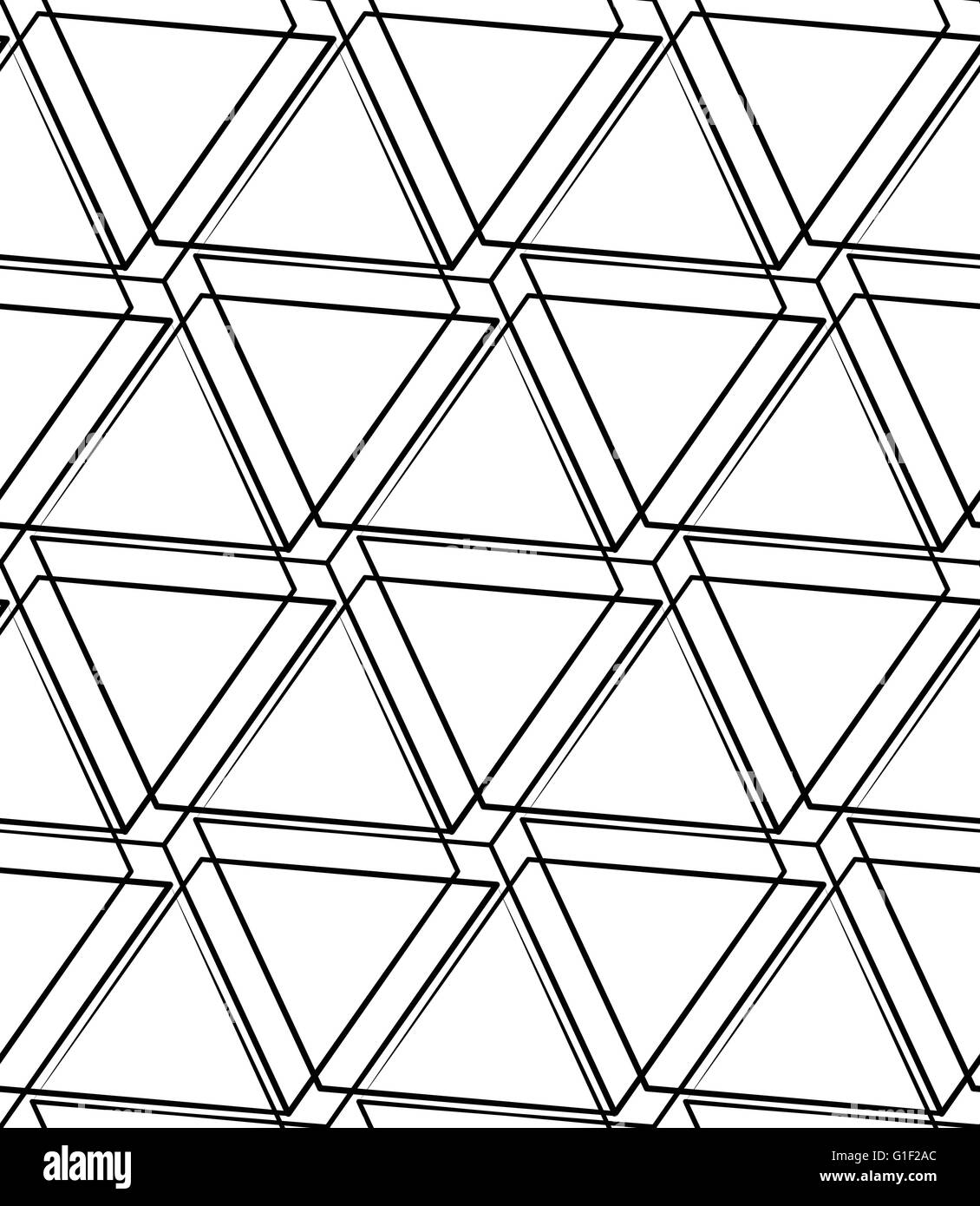 Grid Mesh Seamless Monochrome Pattern Intersecting Lines Stock Vector