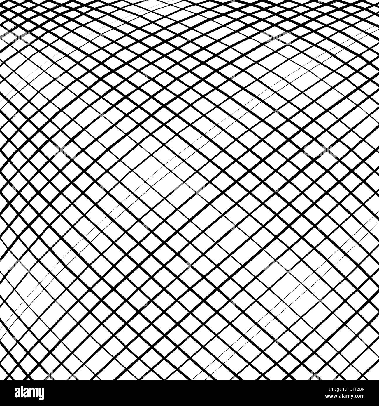 Grid Mesh Intersecting Lines Pattern With Convex Distortion Lines